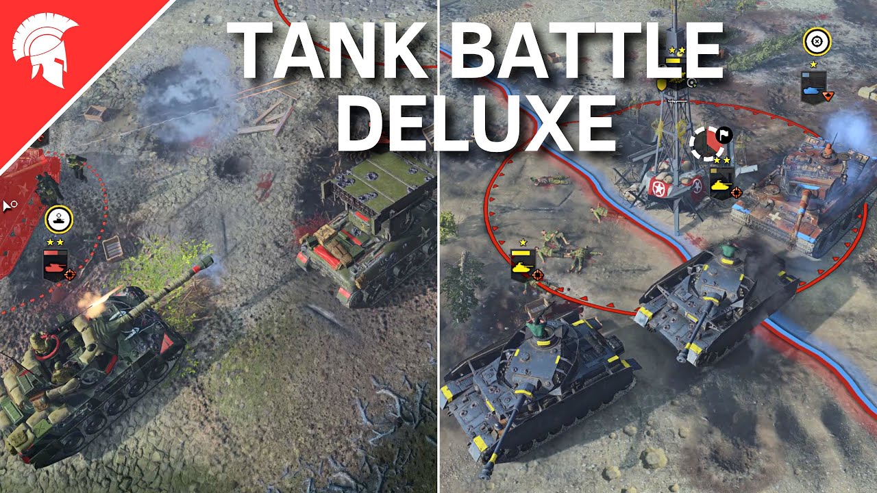 Company of Heroes 3 - TANK BATTLE DELUXE - Afrikakorps Gameplay - 2vs2 ...