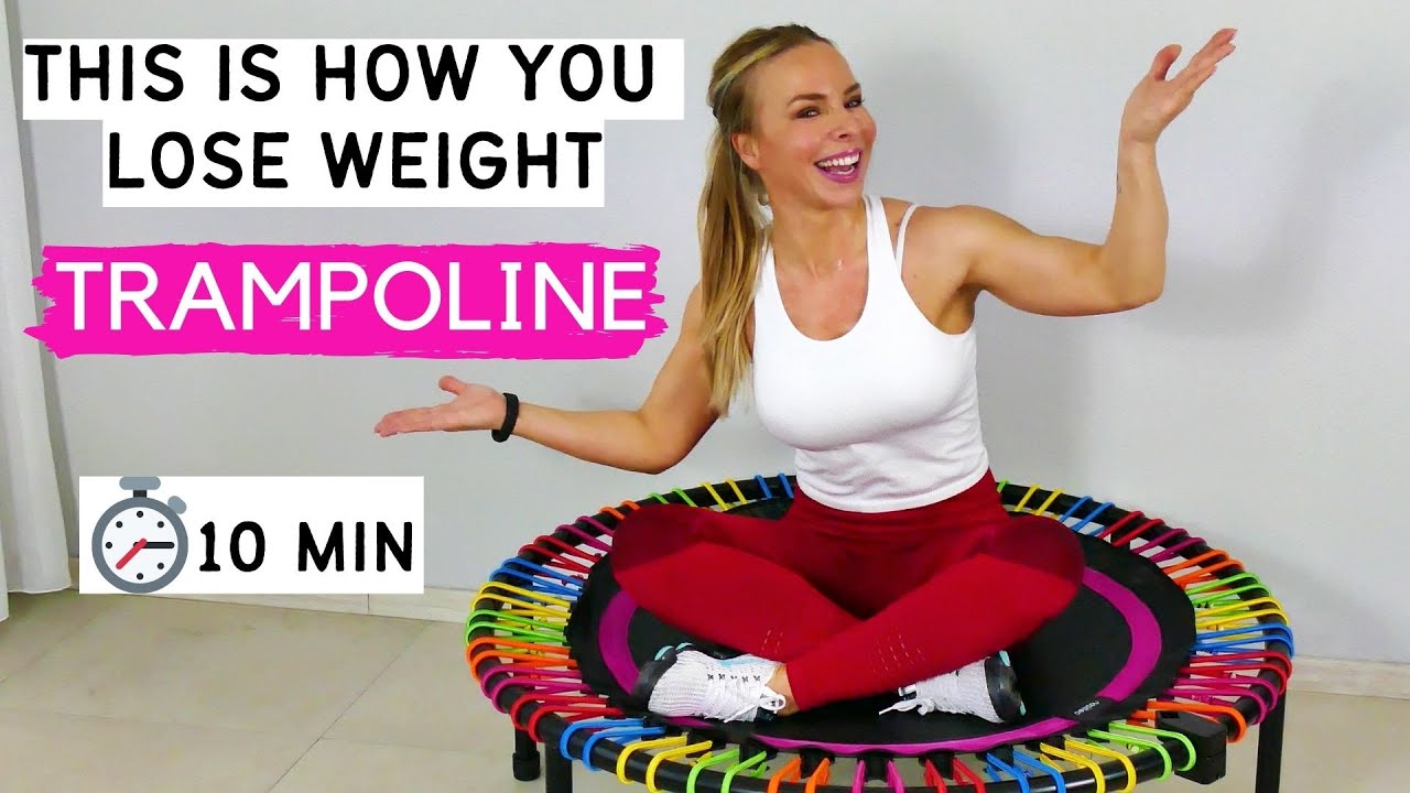 10 minute easy trampoline workout | Mini trampoline workout - YouTube