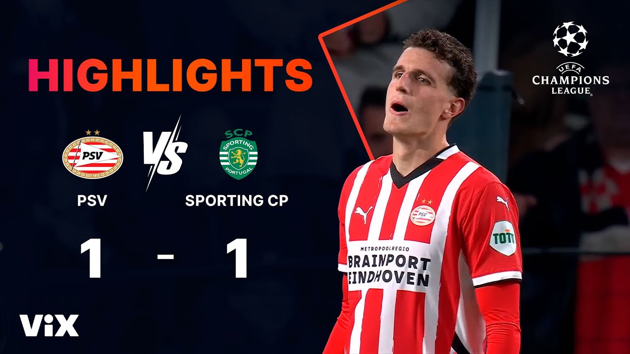 PSV vs. Sporting - Game Highlights | UEFA Champions League 2024/25 ...