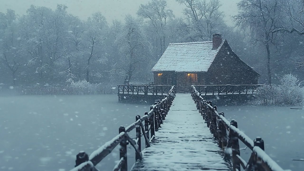 Howling Wind & Blowing Snow for Sleep, Relax | Wind Sounds | Winter ...