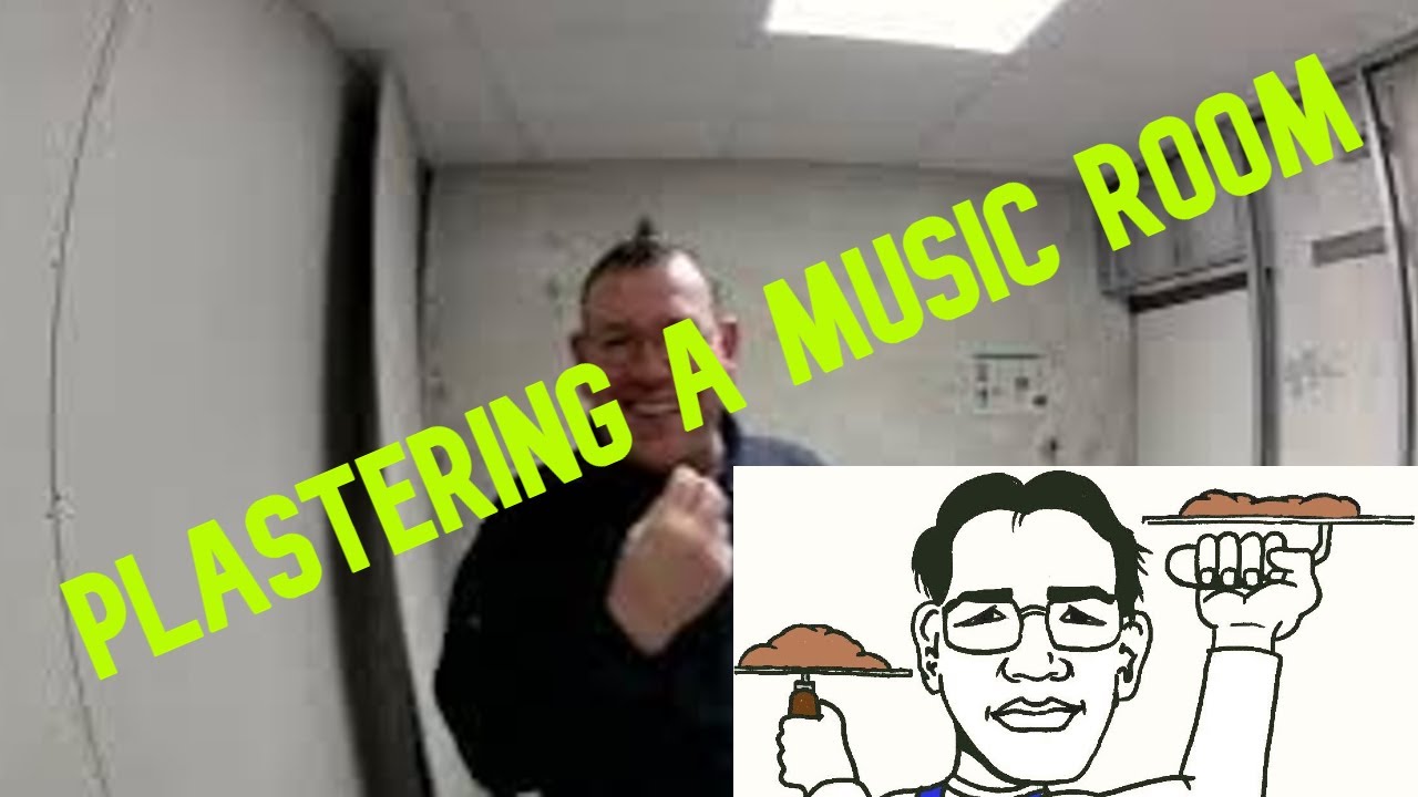 plastering a music room - YouTube