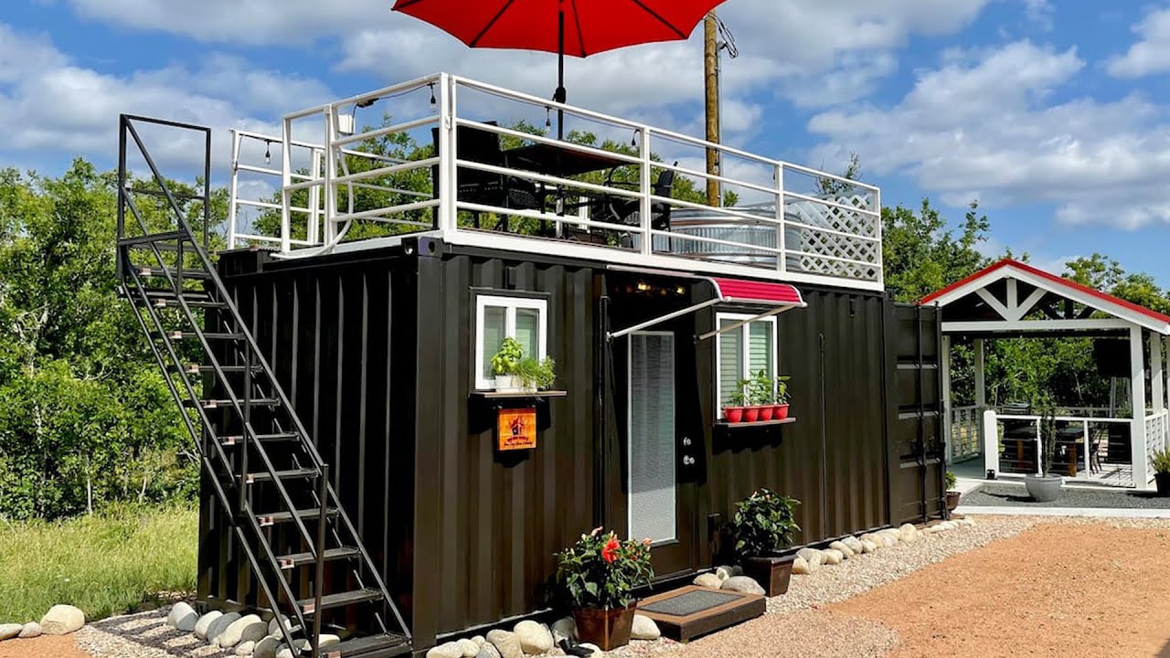 Incredibly Beautiful Container Home in the Heart of Hill Country - YouTube