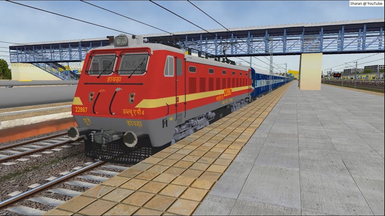 MSTS Indian Railways approaching Vijayawada JN. BZA - YouTube