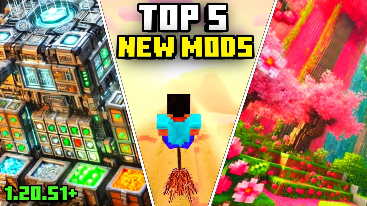 Top 5 New Mods For Minecraft Pocket Edition | New Mods for Minecraft PE ...