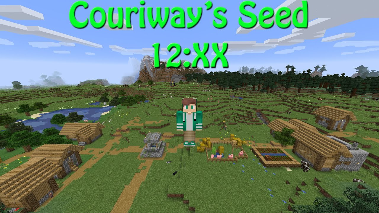 I Speed Ran Couriway's Minecraft Seed In Less Than 13 Minutes - YouTube