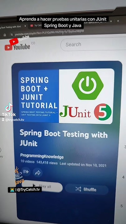 Aprenda a hacer pruebas unitarias con JUnit Spring Boot y Java - YouTube