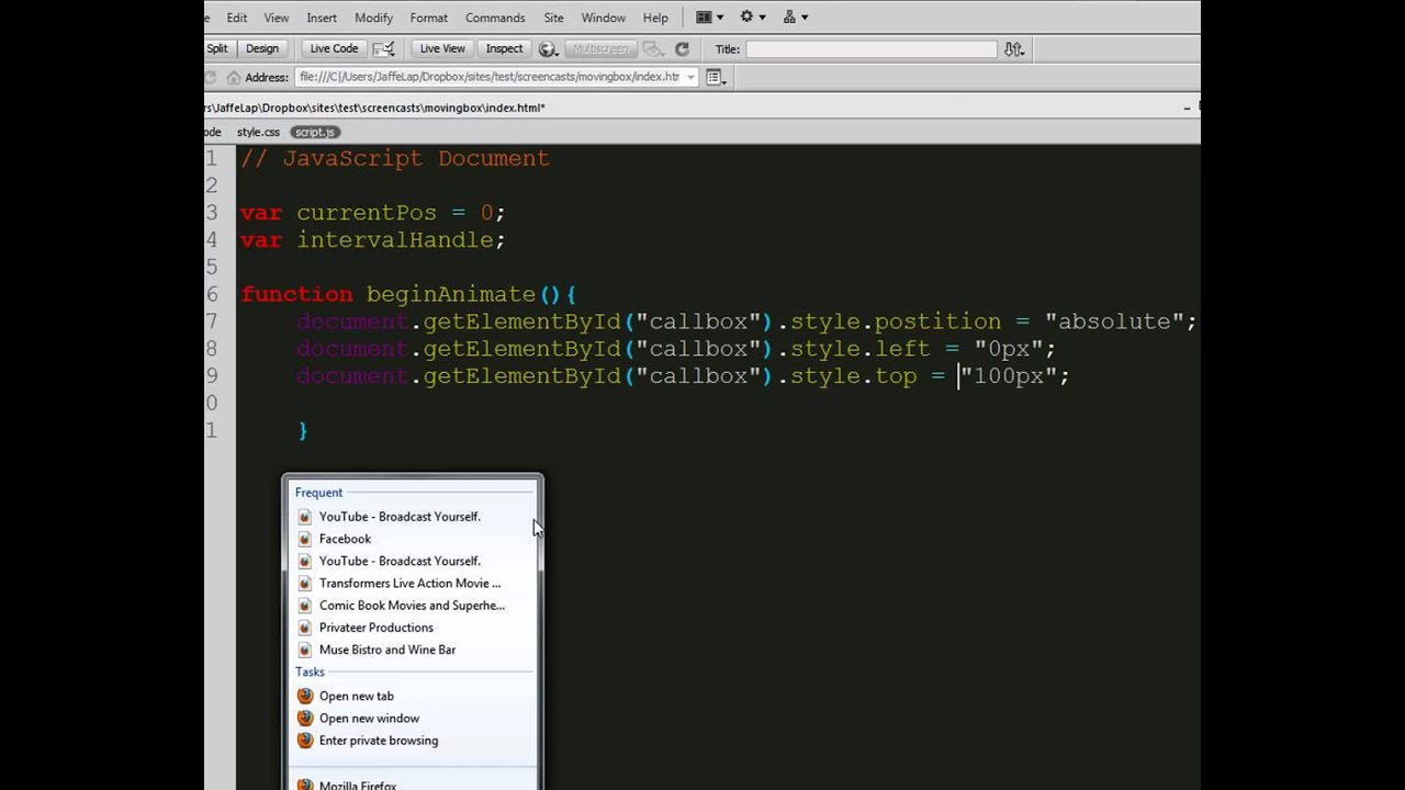 Javascript Annoying Box Youtube