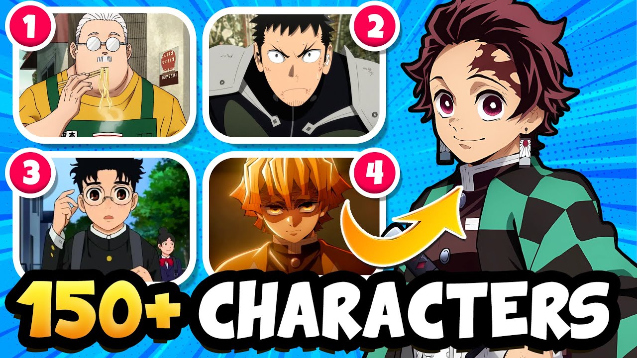 GUESS THE ANIME BY 4 CHARACTERS (Hard - Super Easy) | Anime Quiz🕹️ ...