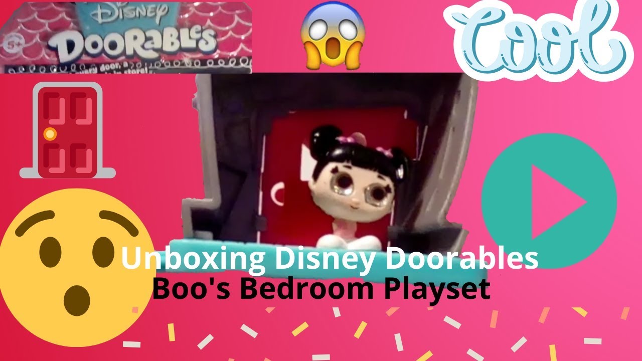 Unboxing Disney Doorables Boo's Bedroom Playset - YouTube