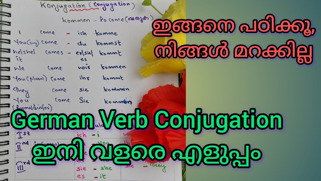 Lesson-8 Verb Conjugation /Regular verb for beginners - YouTube