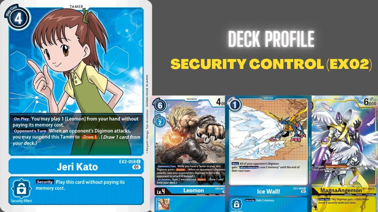Deck Profile: Security Control Updated (EX02) - Digimon Card Game - YouTube