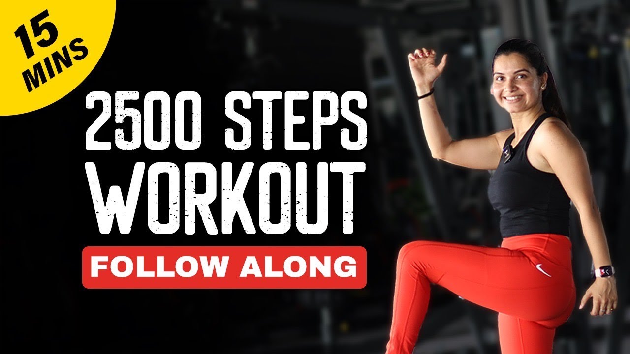 2500 STEPS in 9 Mins | Follow Along Workout | MyHealthBuddy - YouTube