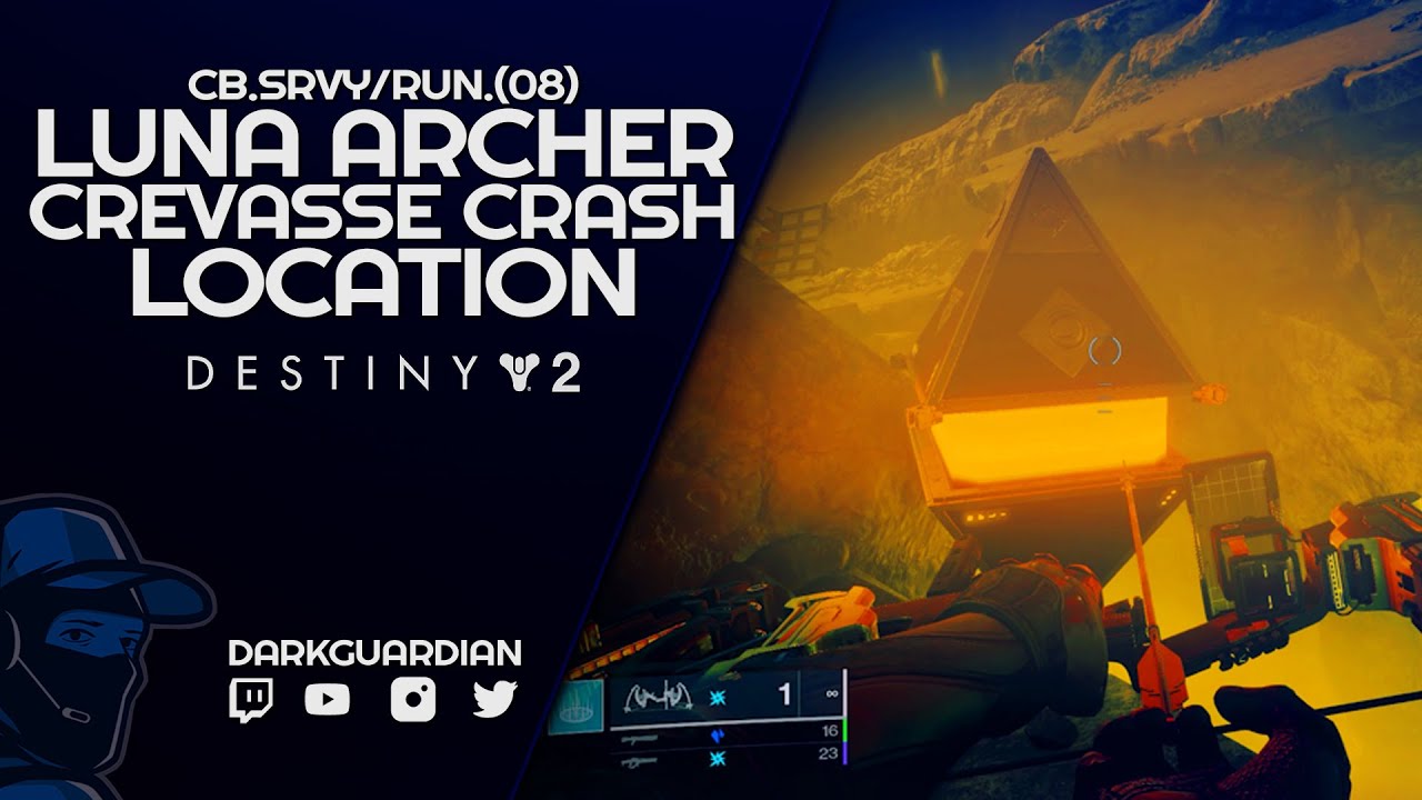 Destiny 2 - Luna Archer Crevasse Crash Location CB.SRVY/RUN.(08 ...