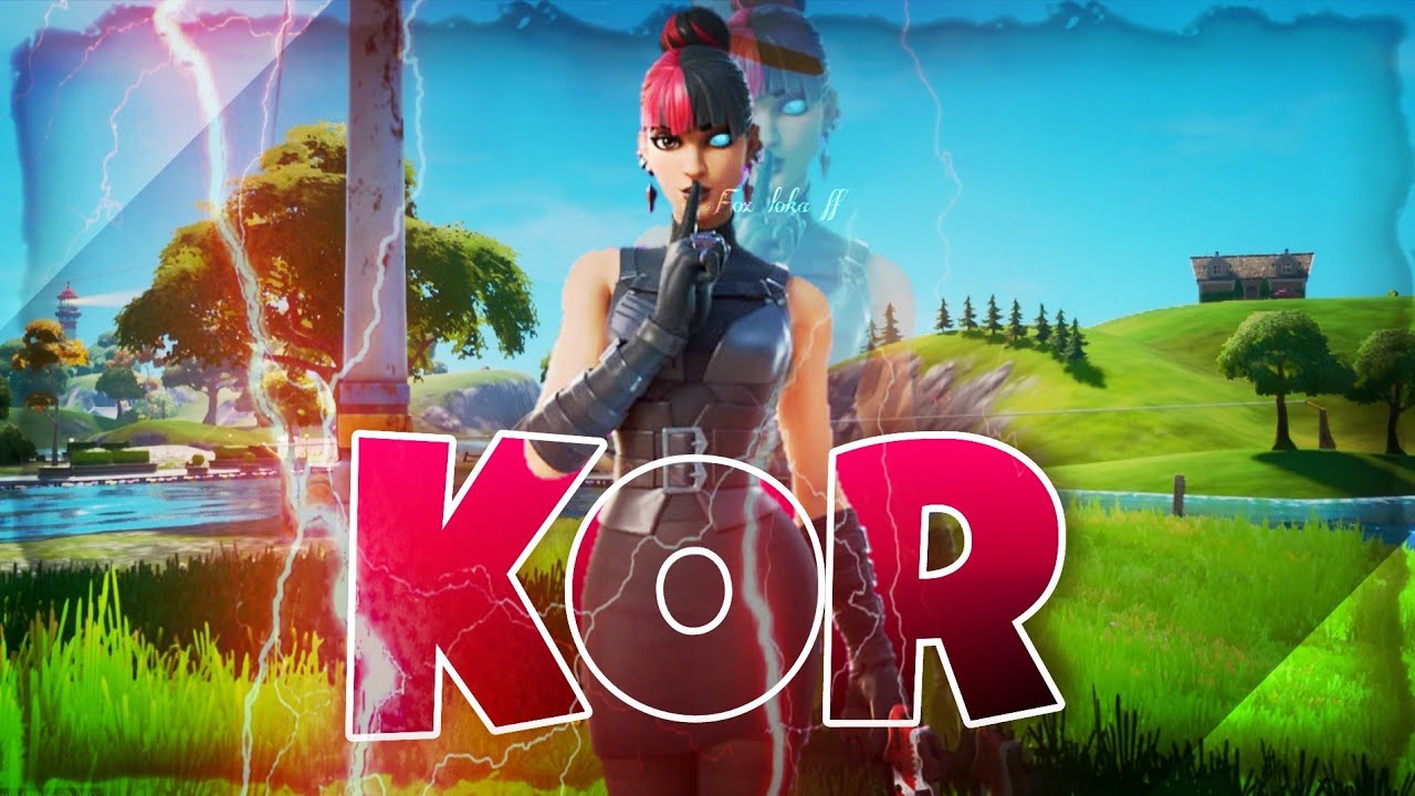 Jogando com a skin KOR | Fortnite - YouTube