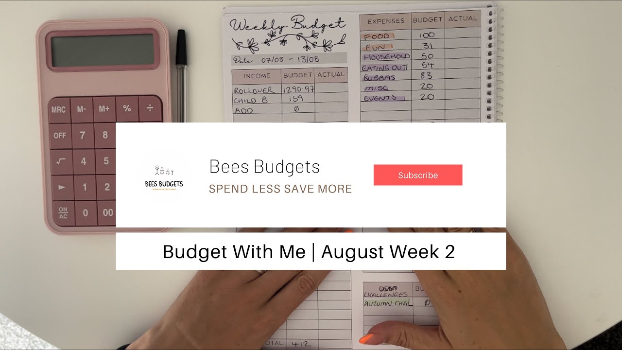 August Week 2 Budget With Me | Family of 4 - YouTube