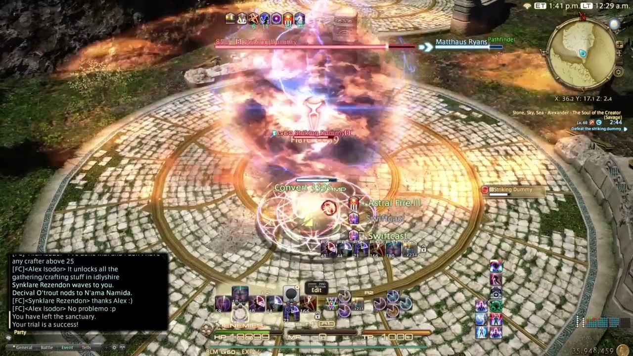 FINAL FANTASY XIV - Black Mage (BLM) Remembering the old rotation ...