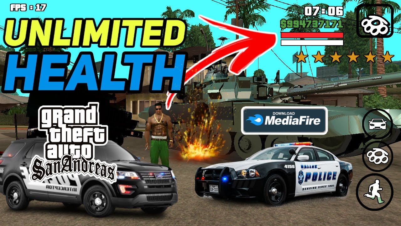 How to Get Unlimited Health in GTA SA Android 2024 | unlimited health ...