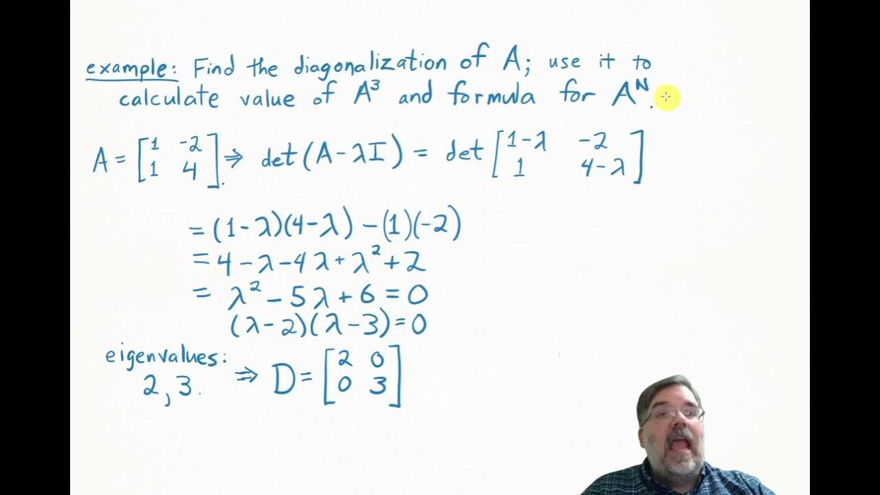 Diagonalization of a Matrix - YouTube
