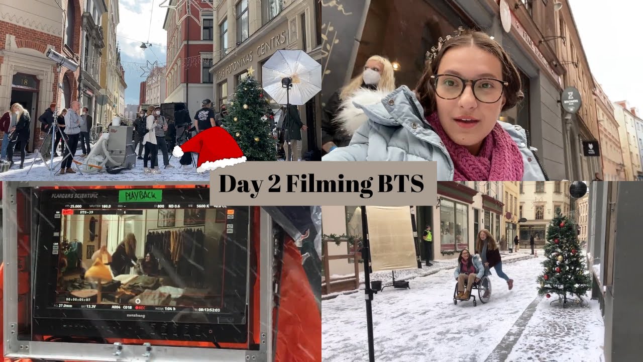 FIRST DAY ON SET FILMING A CHRISTMAS ADVERT BEHIND THE SCENES! pt2/4 ...