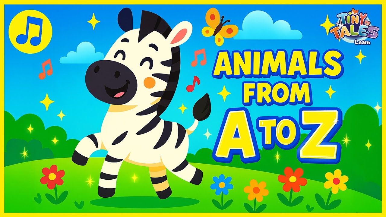 Animal Alphabet Song A to Z🐘| Learn English ABCs for Kids in Asia | Fun ...