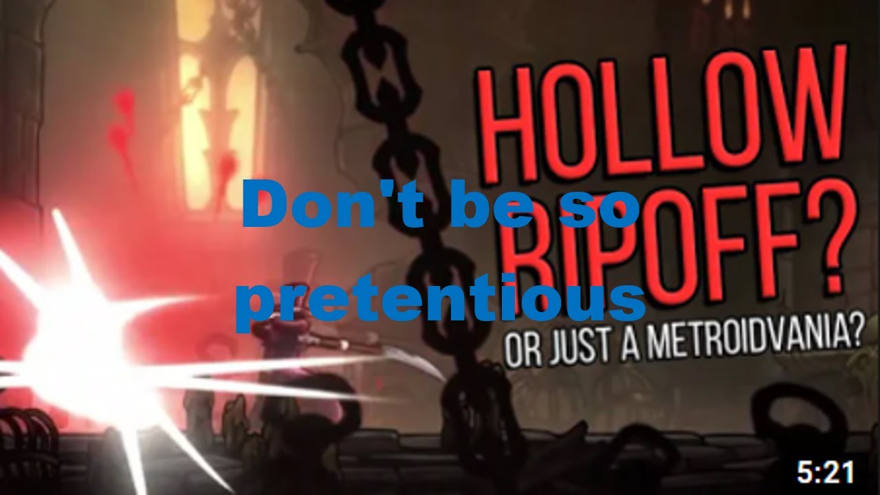 A response to fireb0rn about Hollow Knight rip-offs - YouTube