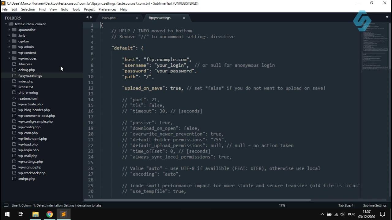 40015 - Curso de Sublime Text - FTP Sync - YouTube