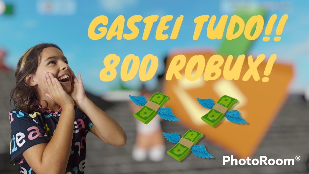 DESAFIO ACEITO - GASTEI 800 ROBUX NO ROBLOX!! - YouTube