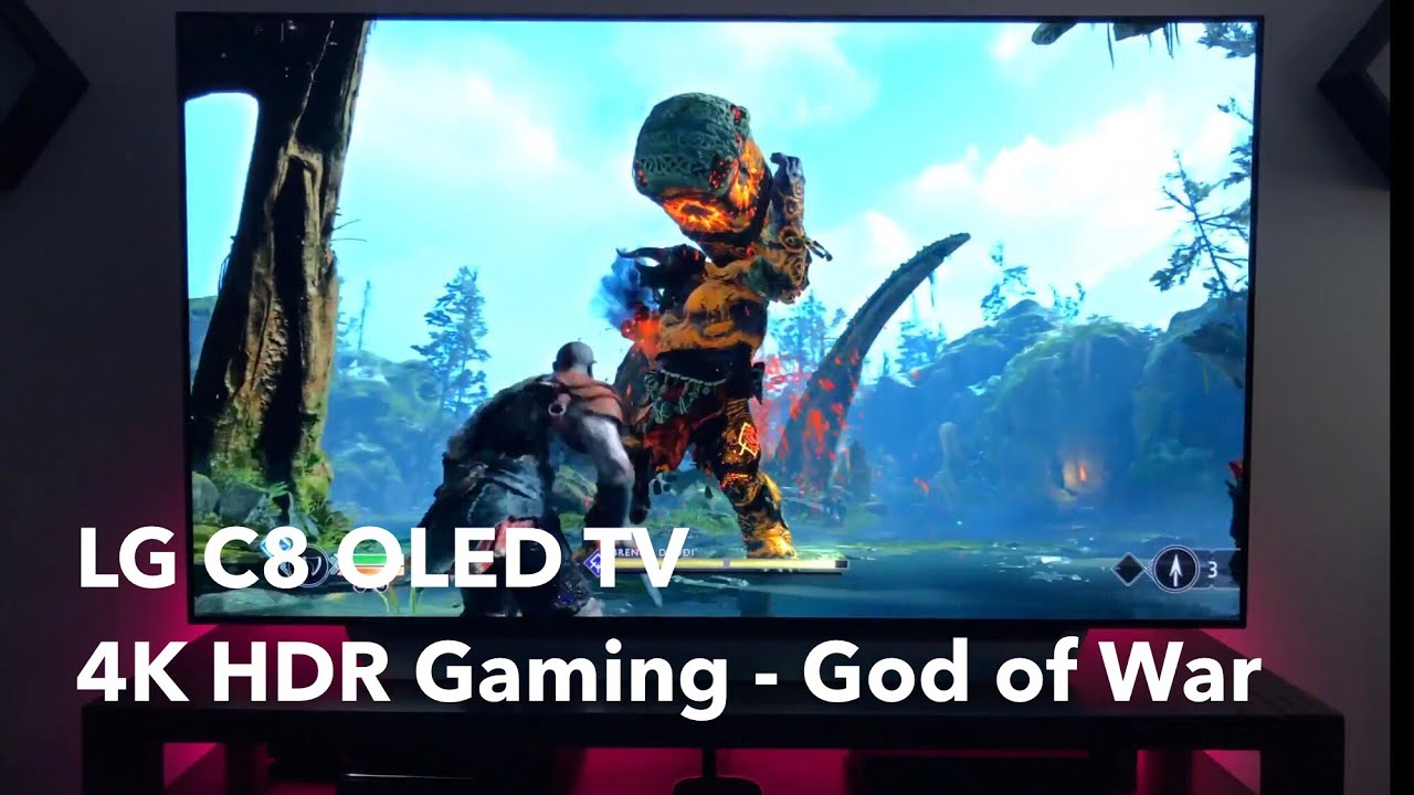 LG C8 OLED 4K HDR Gaming God of War Gameplay [4K] - YouTube