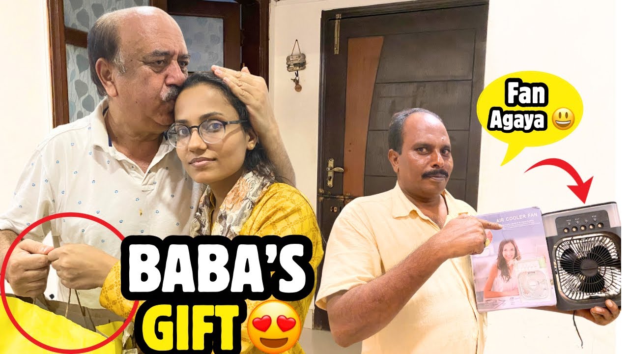Baba ko BDAY Gift Dia🥰| Aslam Bhai ka FAN b Agaya😀| Bht khush hogaye ...