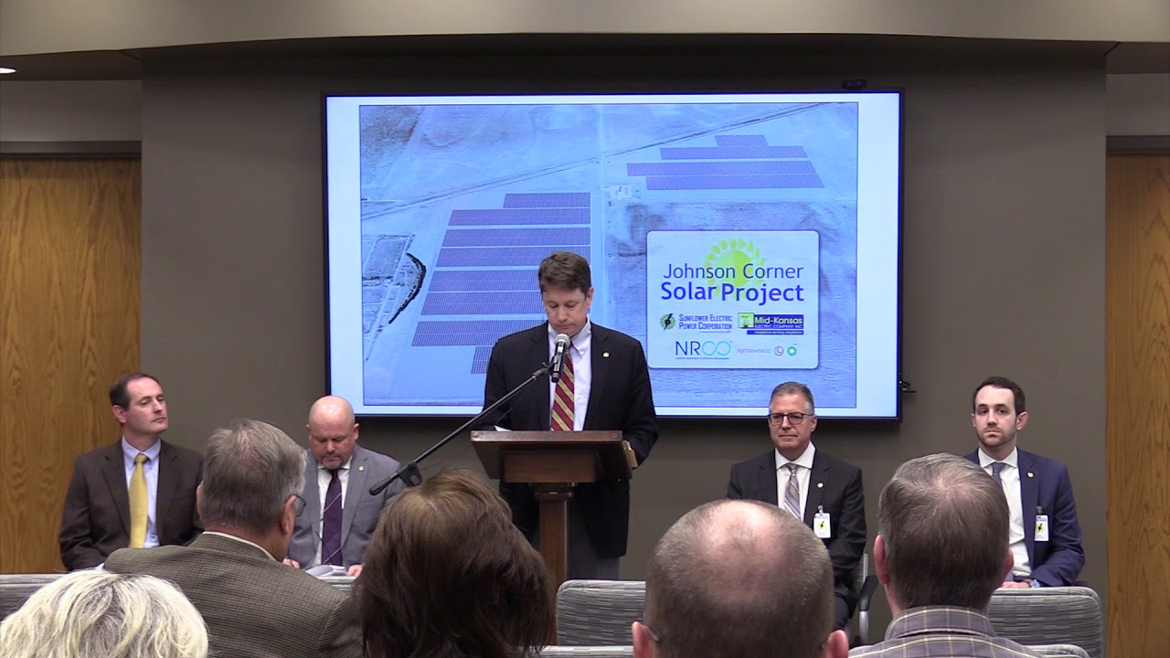 Johnson Corner Solar project announcement - YouTube