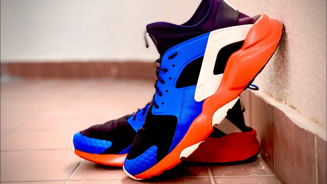 [Custom Shoes] New York Knicks Nike Air Huarache Colorway. - YouTube