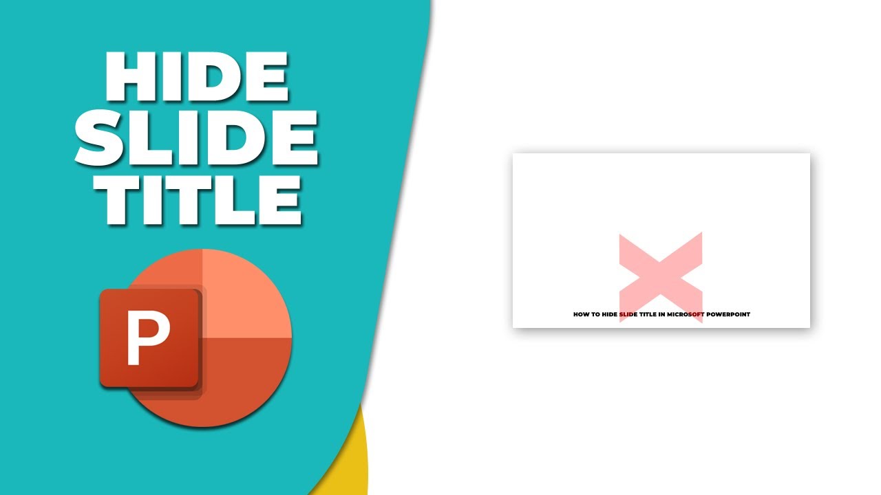 How To Hide Slide Title In Microsoft PowerPoint YouTube How To Hide Slide Title In Microsoft PowerPoint YouTube