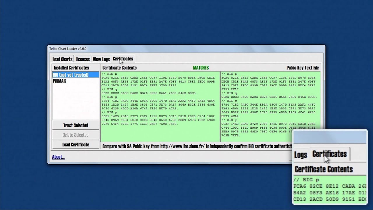 Telko ECDIS v2.6.0 - The Public Key - YouTube