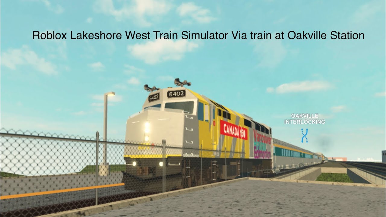 Roblox Lakeshore West Train Simulator Via train at Oakville Station ...