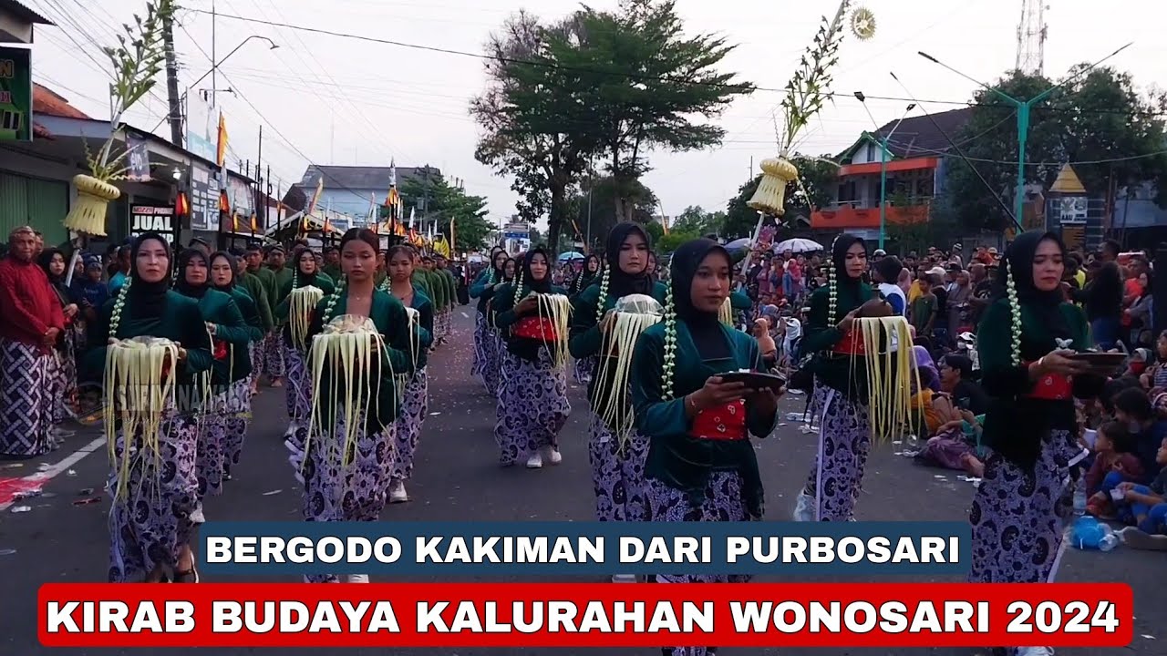 Display Bergodo Kakiman di Kirab Budaya Wonosari 2024 - YouTube