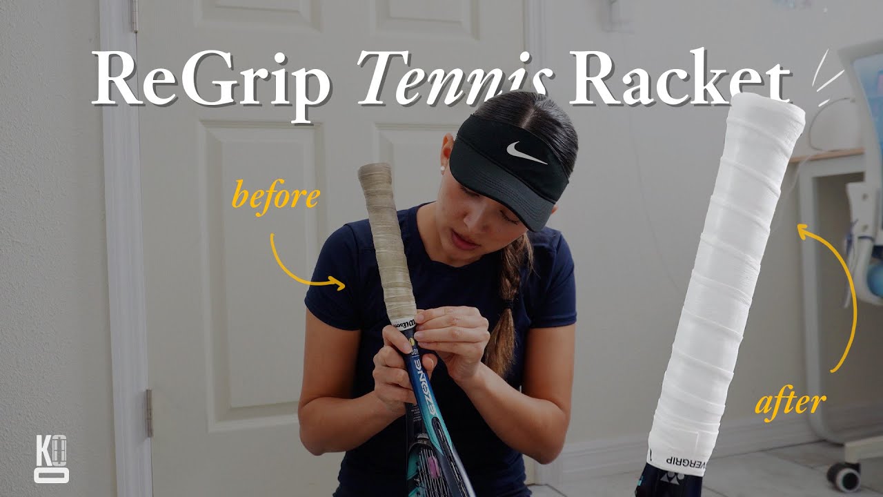 My Go-To way to Re-Grip a Tennis Racket | a mini life update* vlog ...