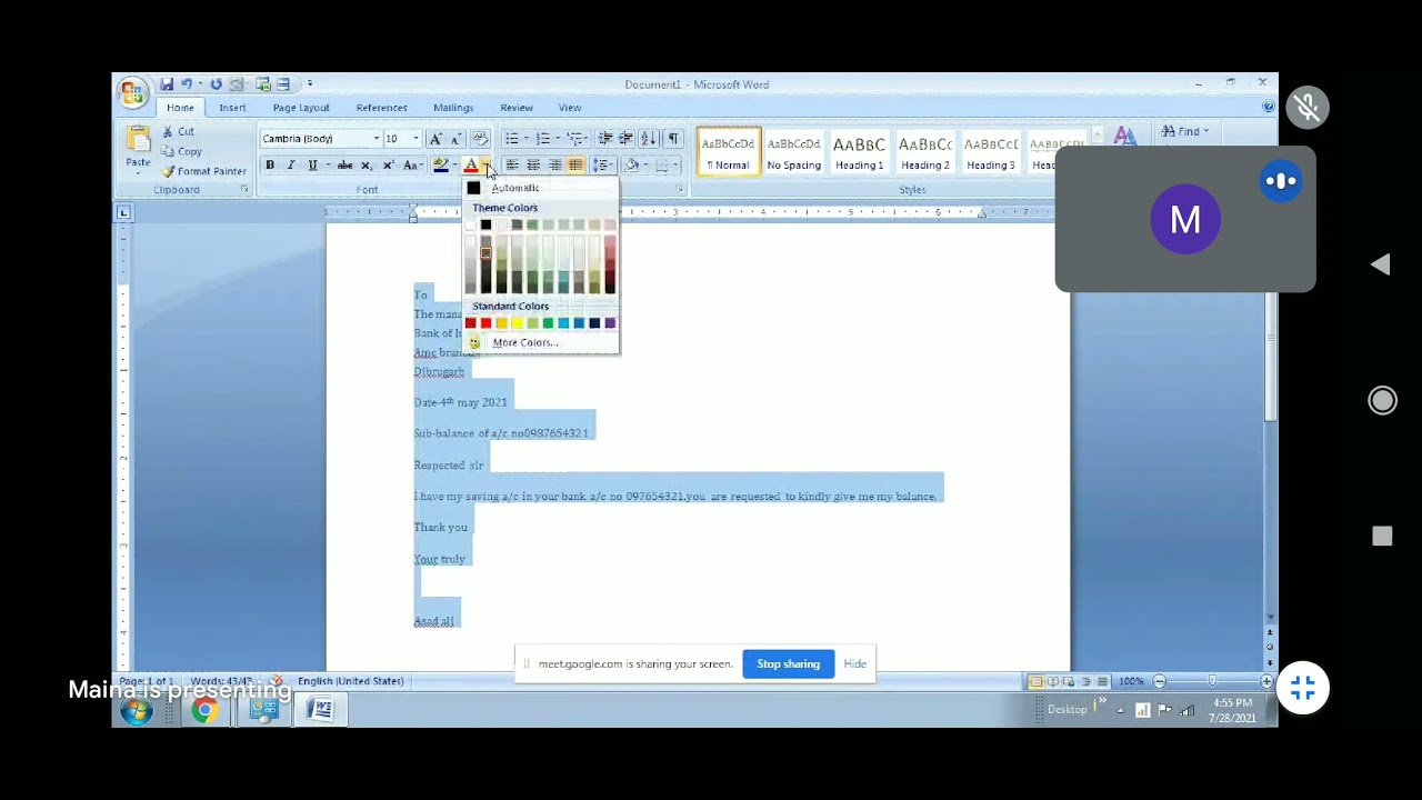 How To Write A Letter Microsoft Word - Youtube