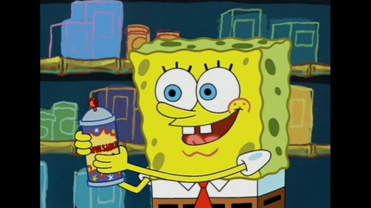 Spongebob Clips | Pranks A Lot | Invisible Spray! But I can see it ...