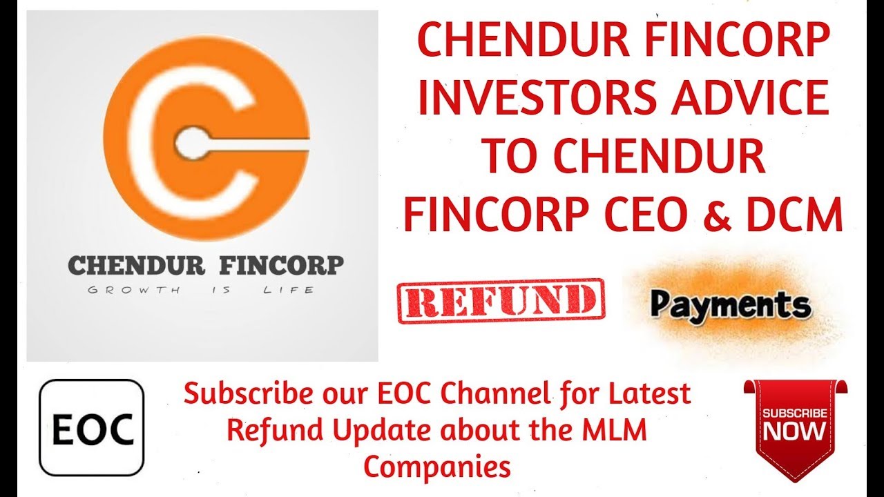 CHENDUR FINCORP INVESTORS ADVICE & IDEAS TO CFC CEO & DCM - YouTube