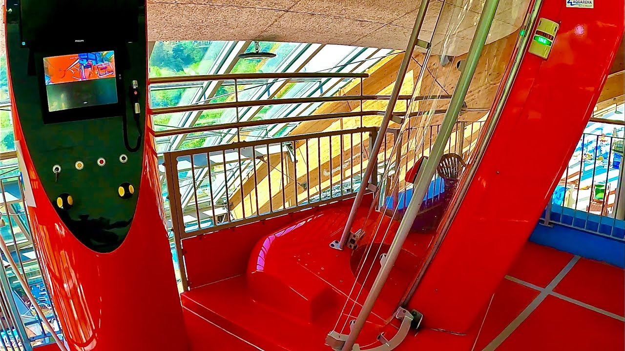 High Thrill Trapdoor Water Slide at Calypso Saarbrücken, Germany - YouTube