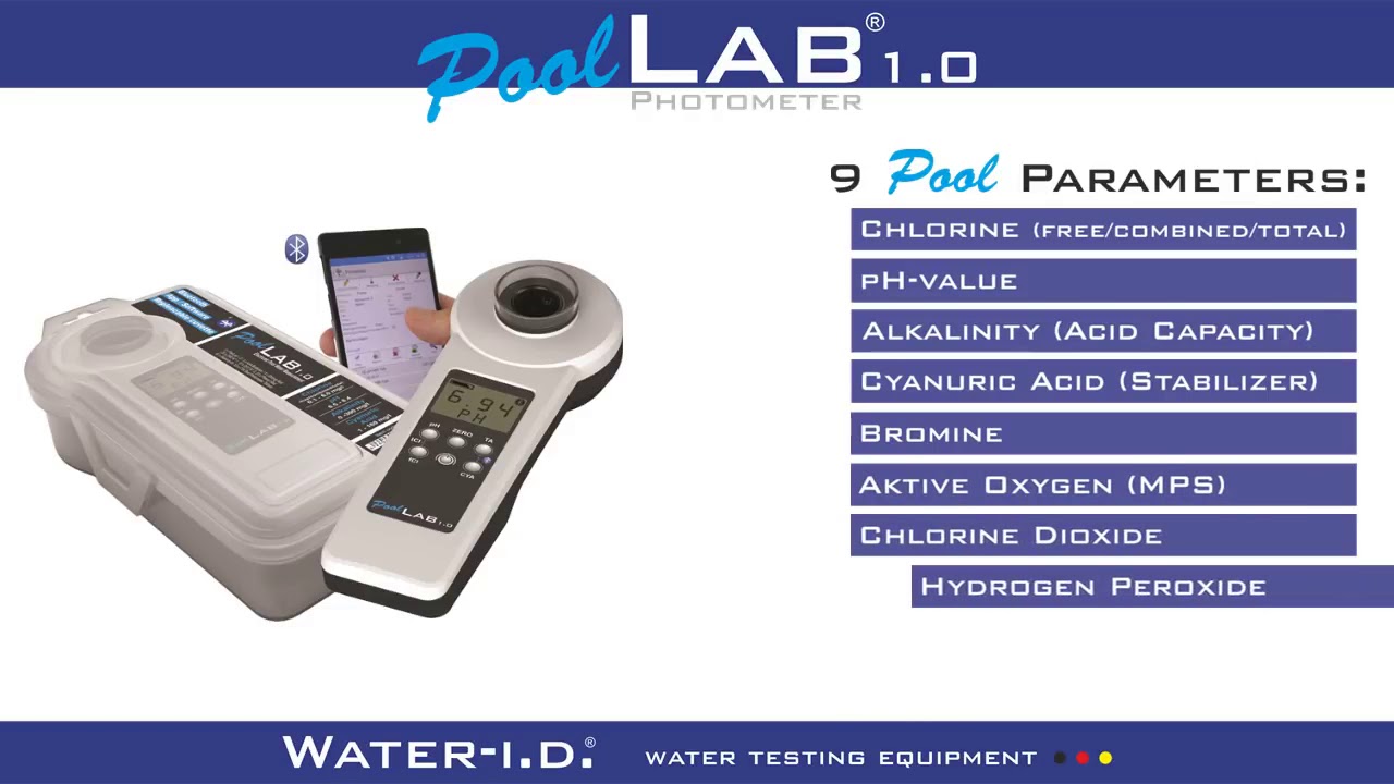 PoolLab Photometer 9 Pool Parameters - YouTube