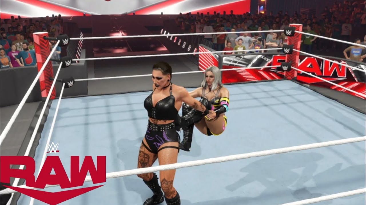 WWE 2K23 RAW LIV MORGAN VS RHEA RIPLEY - YouTube