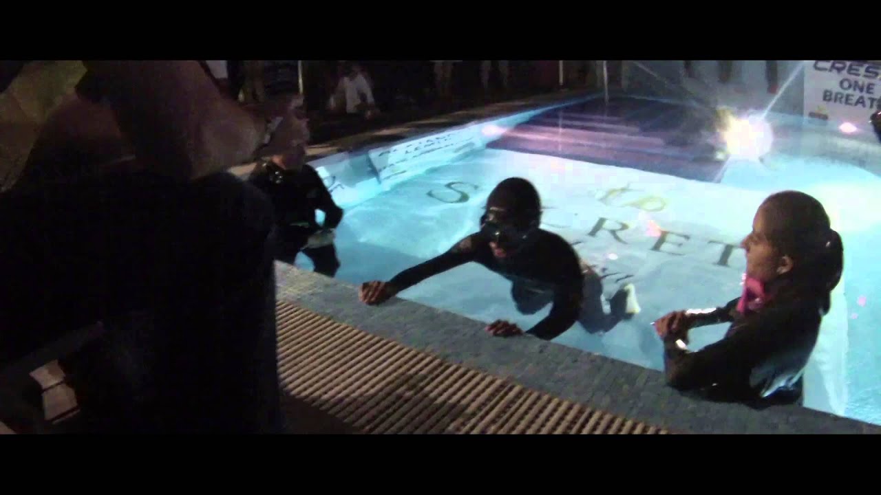 Static Apnea Record attempt in Cozumel - Cressi One Breath 6:08 - YouTube