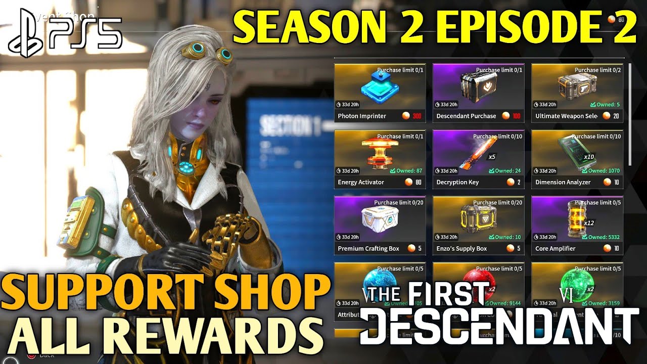 Season 2 Episode 2 Support Shop THE FIRST DESCENDANT Season 2 Episode 2 ...