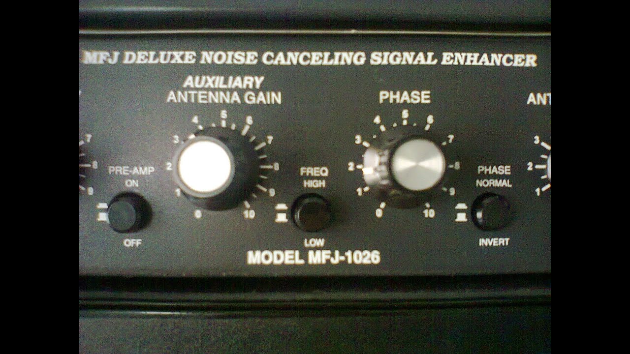 MFJ-1026 noise canceling - eliminando interferências - YouTube