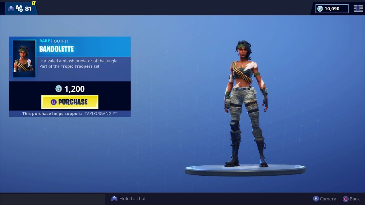 Fortnite Item Shop *New* BANDOLETTE Skin and MACHETE Pickaxe 3/9/19 ...