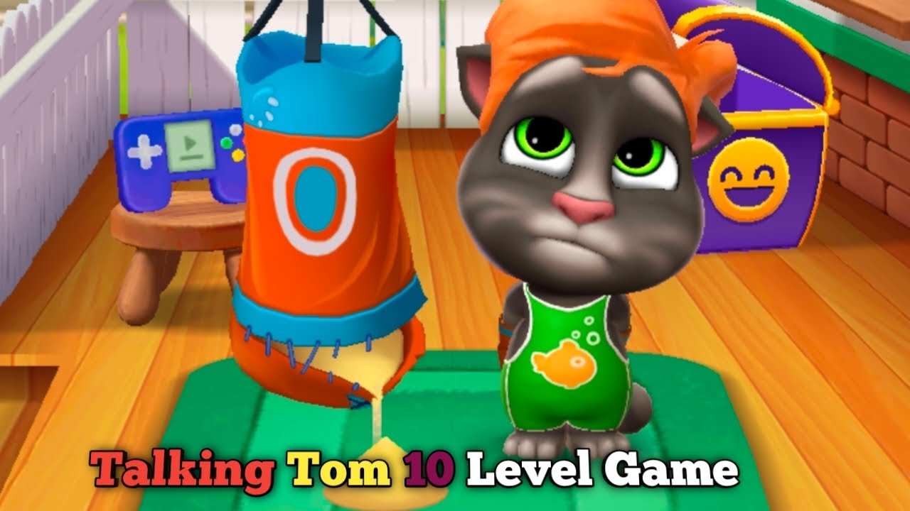 Talking Tom 10 level game - YouTube