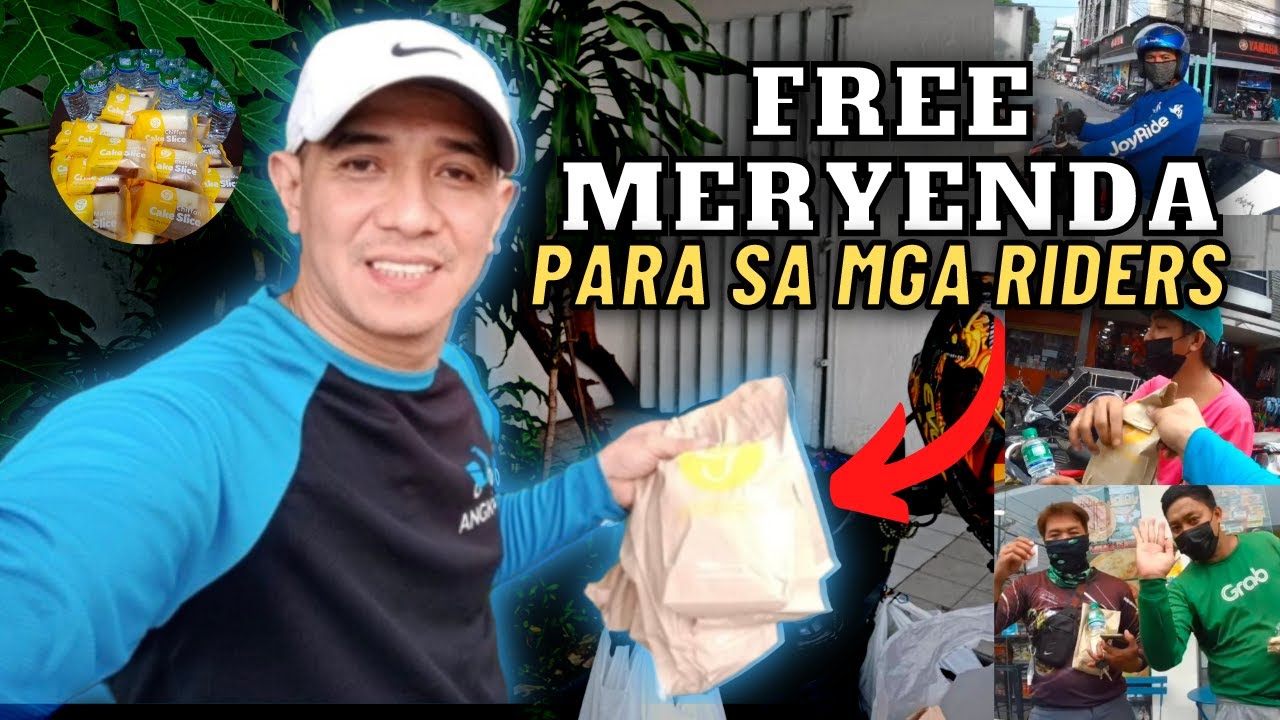 FREE SNACKS FOR RIDERS | Meryenda para sa mga Grab, Angkas at iba pa ...