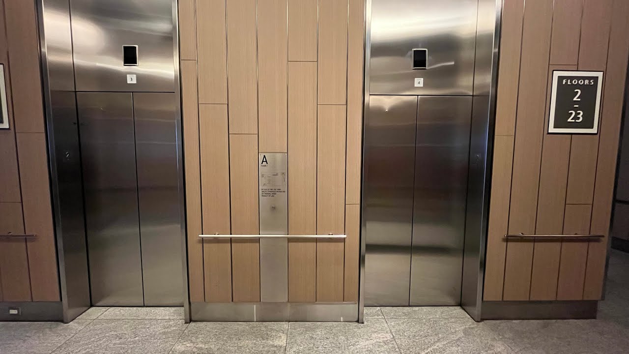Otis Low-Rise Elevator At The Westin Times Square Hotel In Midtown ...