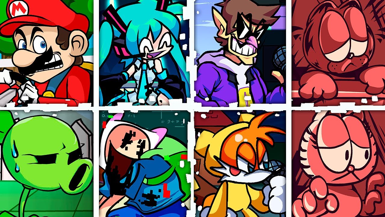 RACE TRAITORS V2 but Every Turn a Different Character Sings 🎶⚡ (FNF ...